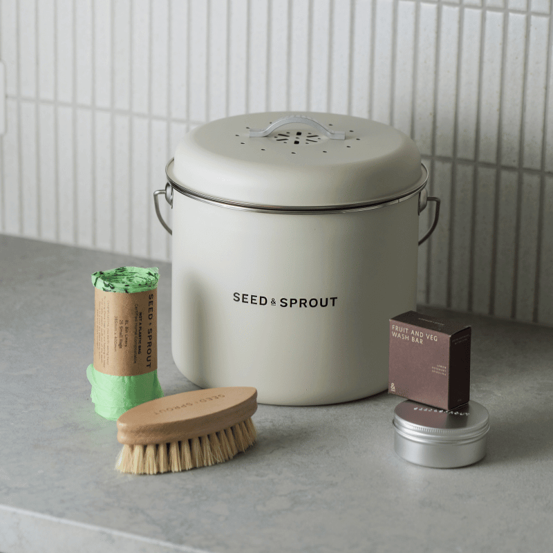 Kitchen Compost Bin Set | Bench Top Compost Bin | 4 Colours