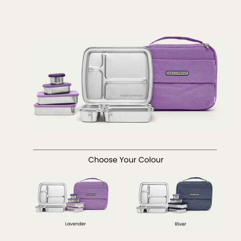 Crunchbox Lunchbox & Snack Bundle | Seed and Sprout Lunch Box